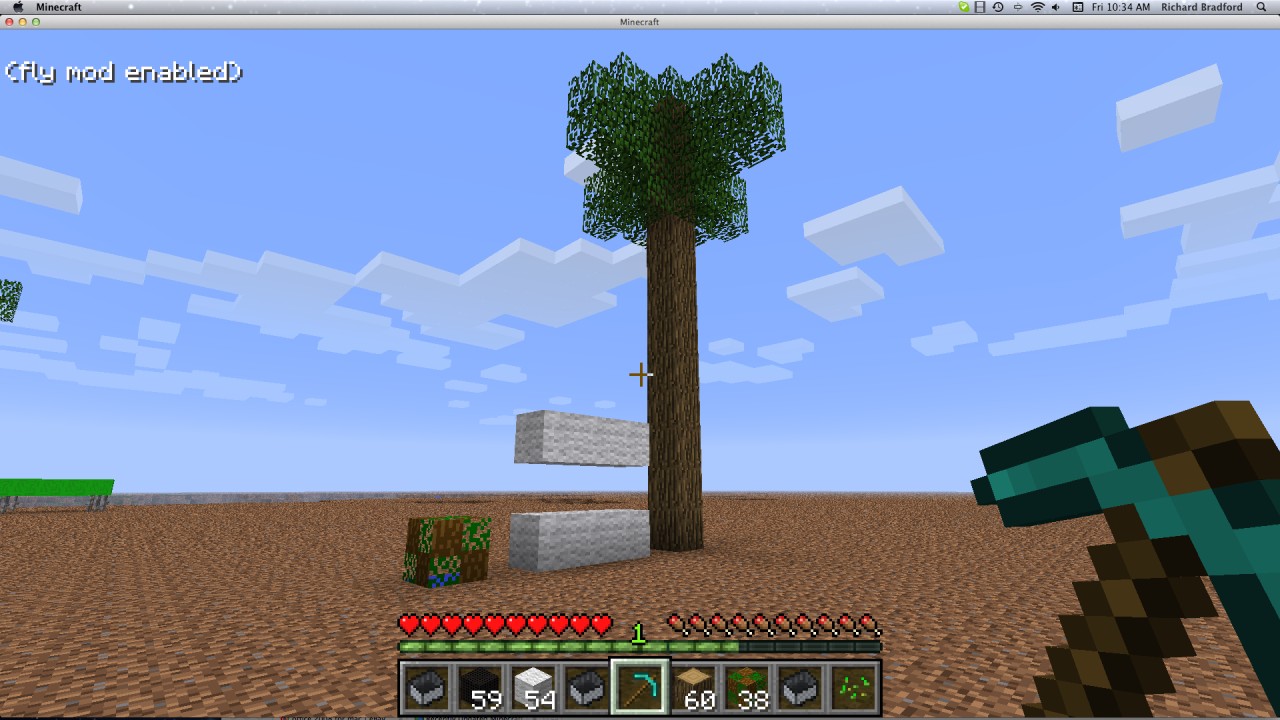 Tree mod 1.0.0! (A tree in one click) Minecraft Mod